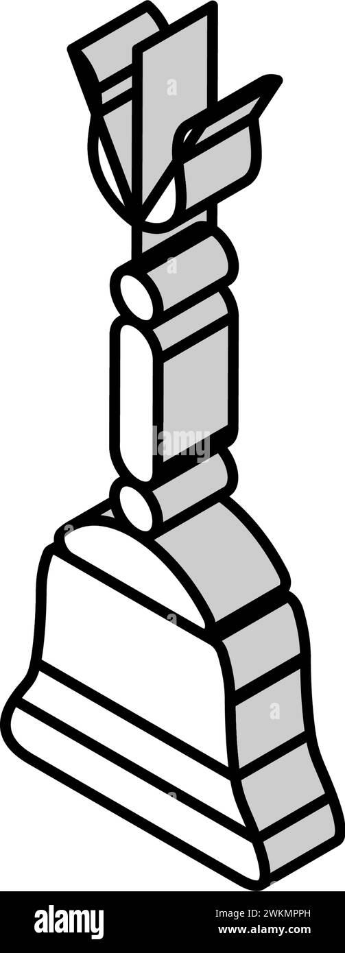 daoist bell taoism isometric icon vector illustration Stock Vector ...