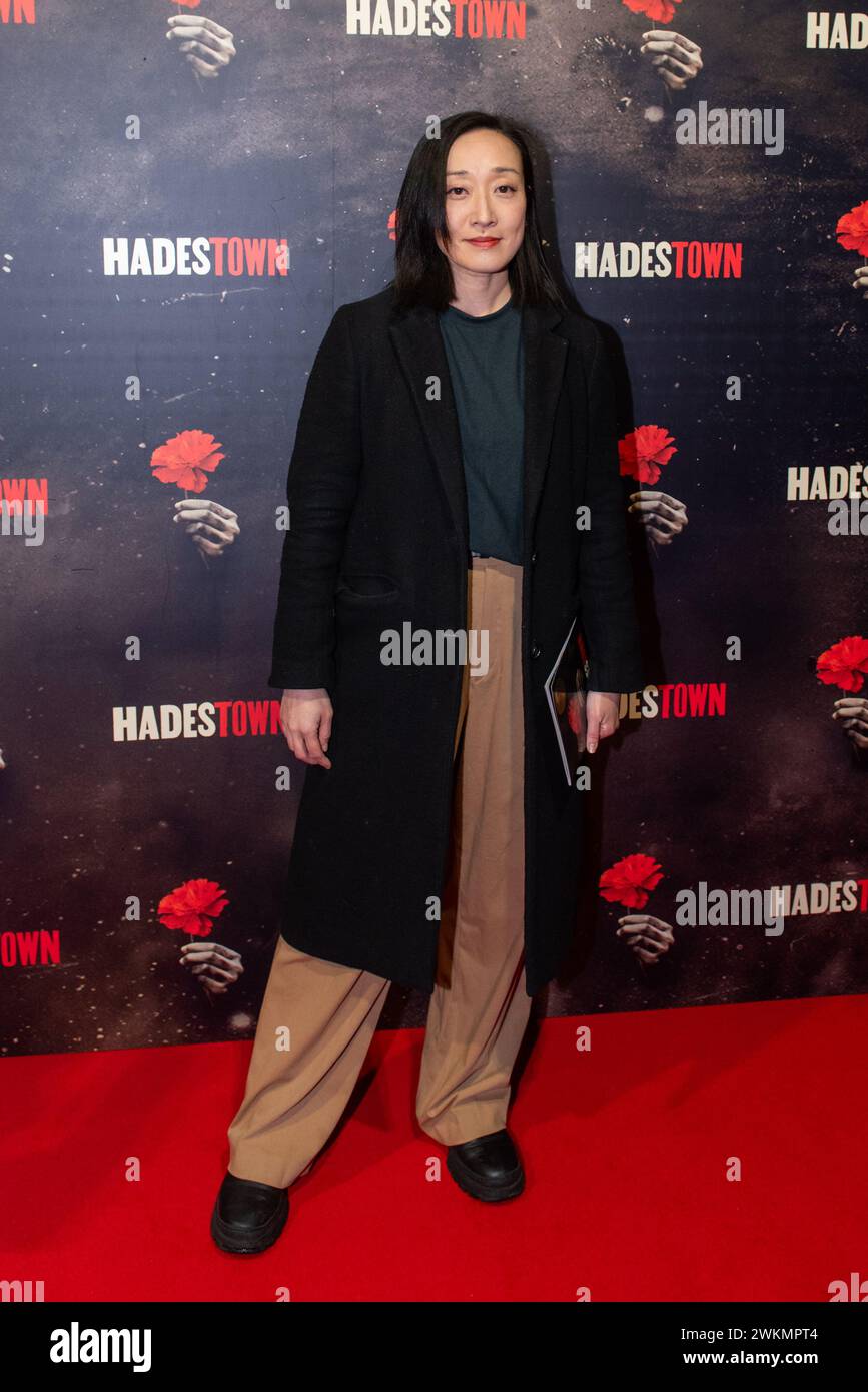 London, 21 February 2024, Hadestown Opening Night, Gabby Wong arriving ...