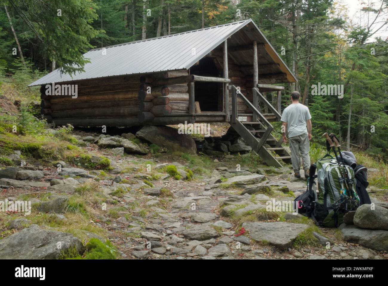 Built in 1985, the Log Cabin is located off of Lowe's Path in the ...