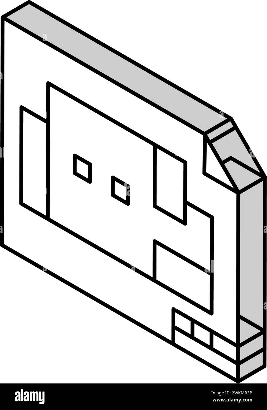 floor plans architectural drafter isometric icon vector illustration ...