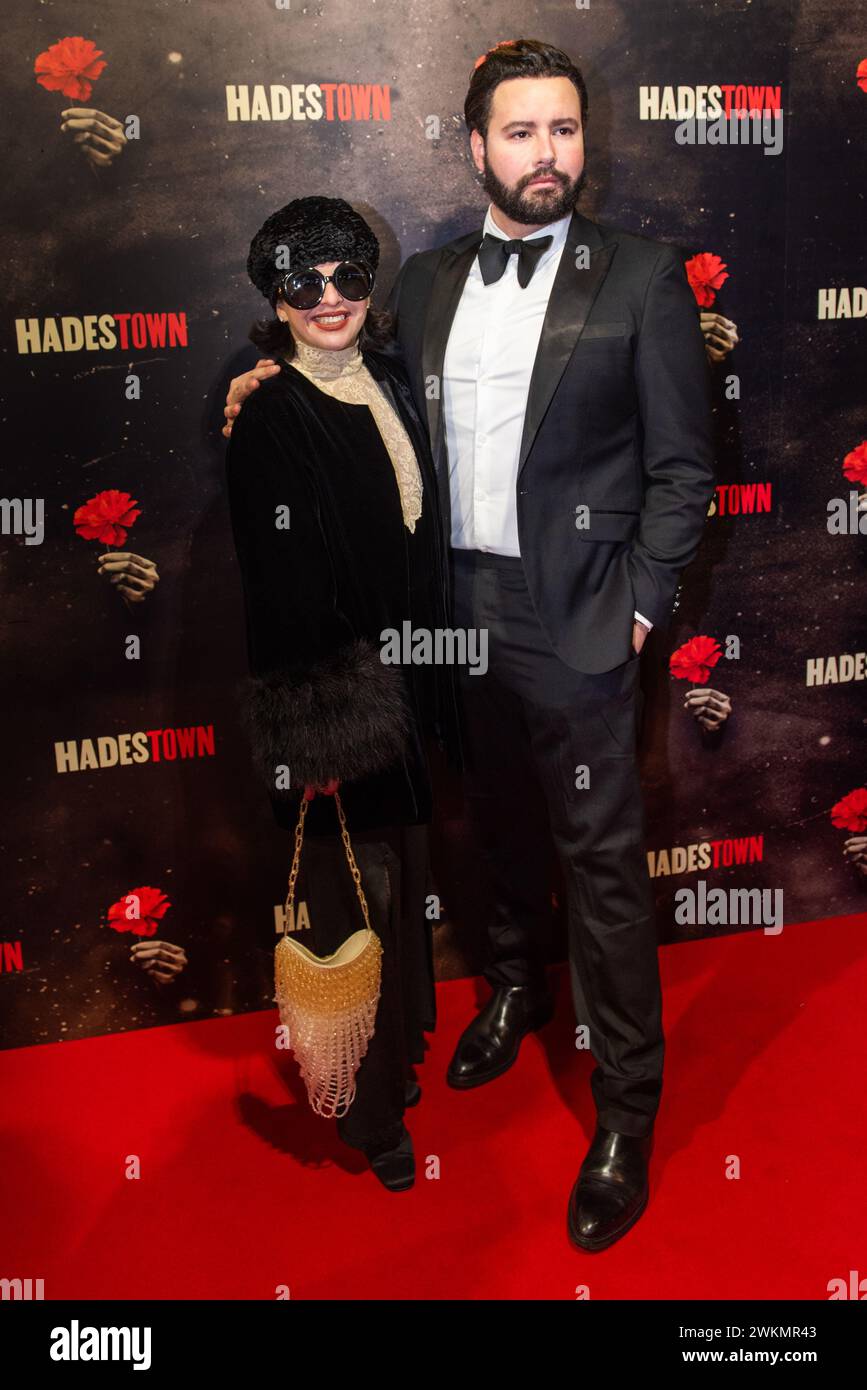 London, 21 February 2024, Hadestown Opening Night, Odette MacDonald and ...