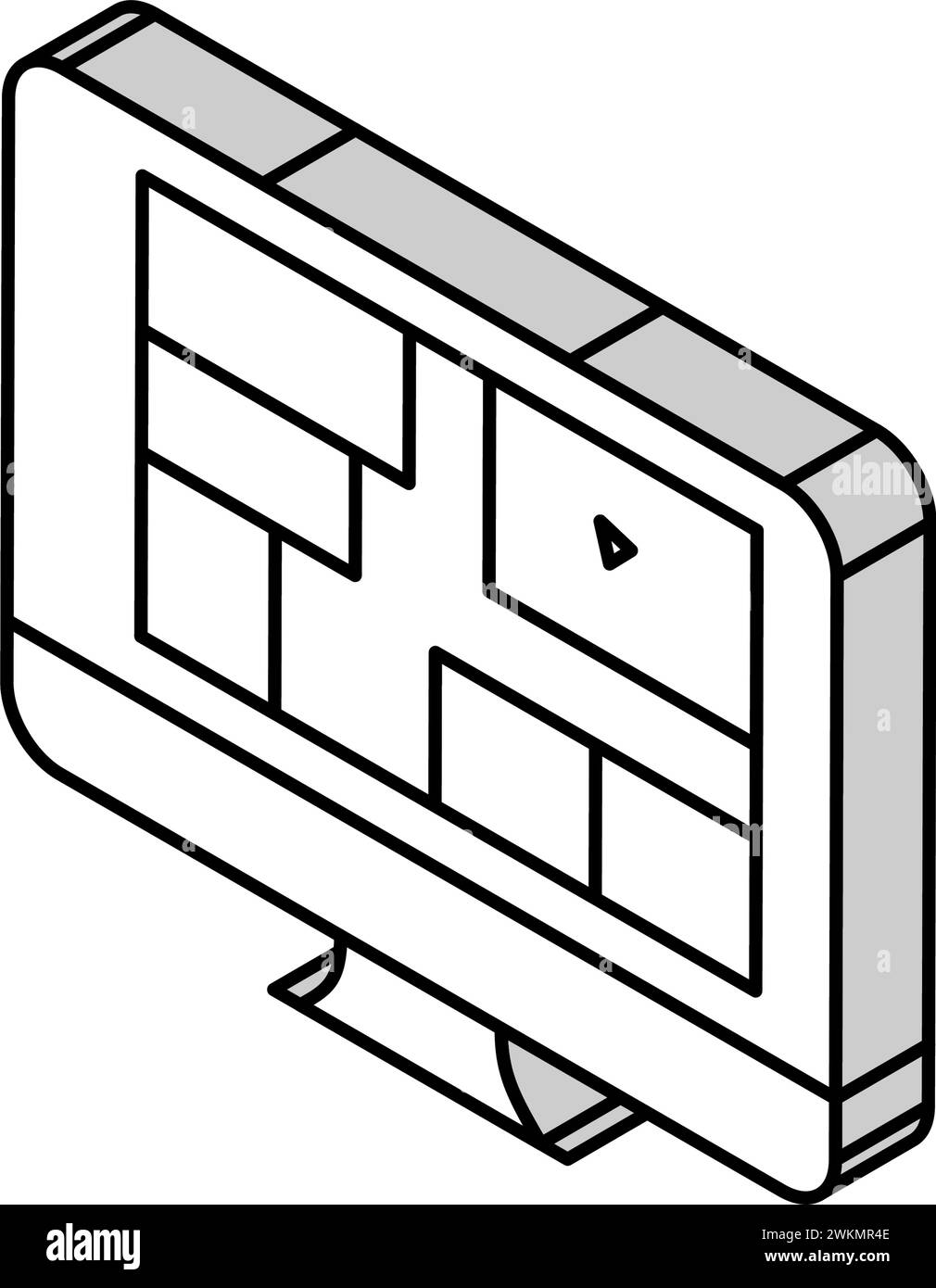 architectural plans drafter isometric icon vector illustration Stock ...