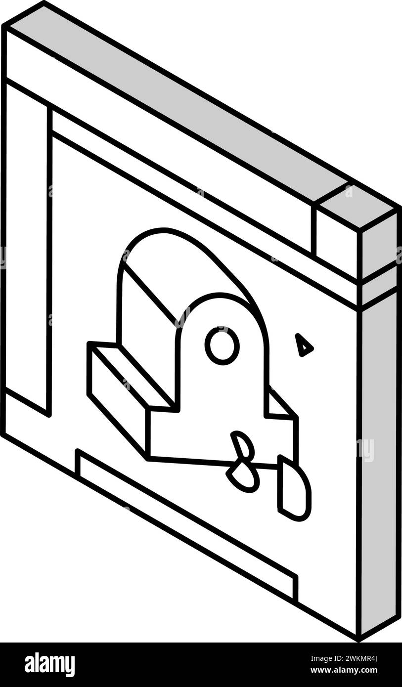 3d Modeling Architectural Drafter Isometric Icon Vector Illustration 6705