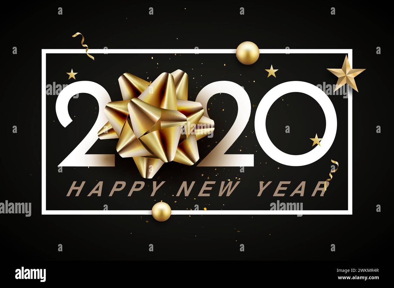 2020 new year happy eve party background. 2020 christmas vector poster ...