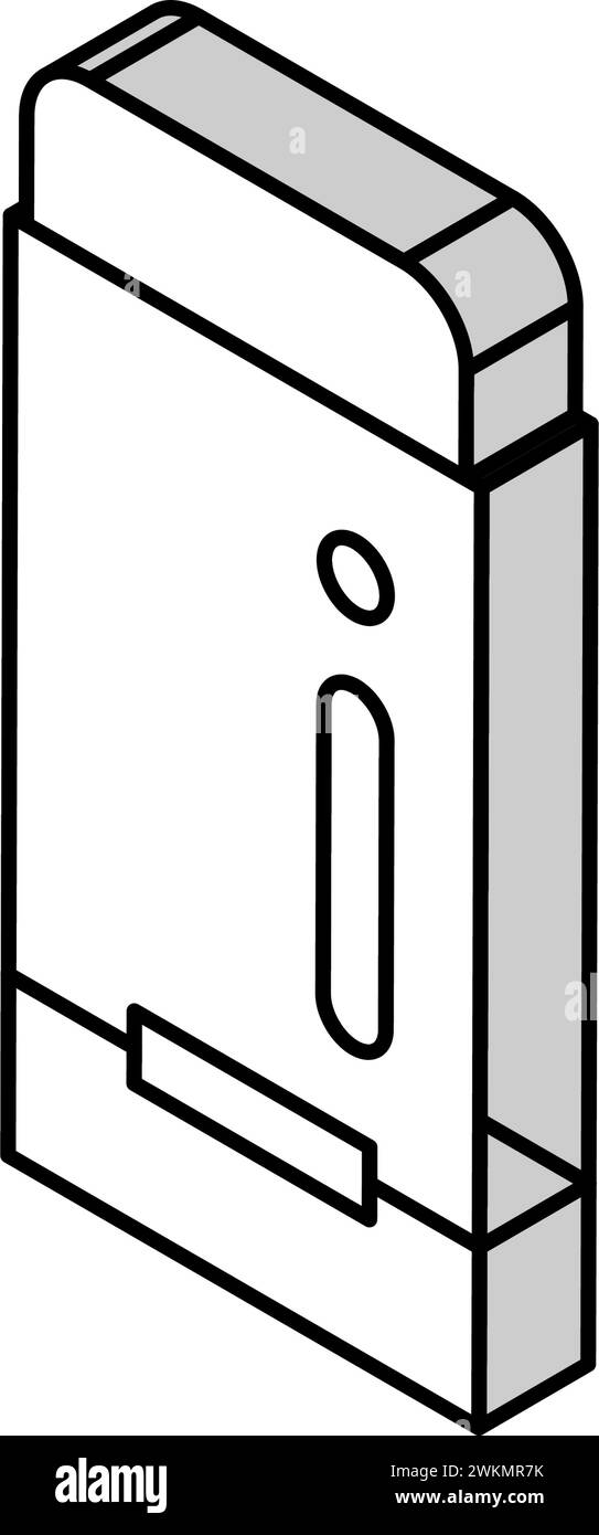 Drafting Eraser Architectural Drafter Isometric Icon Vector 8803