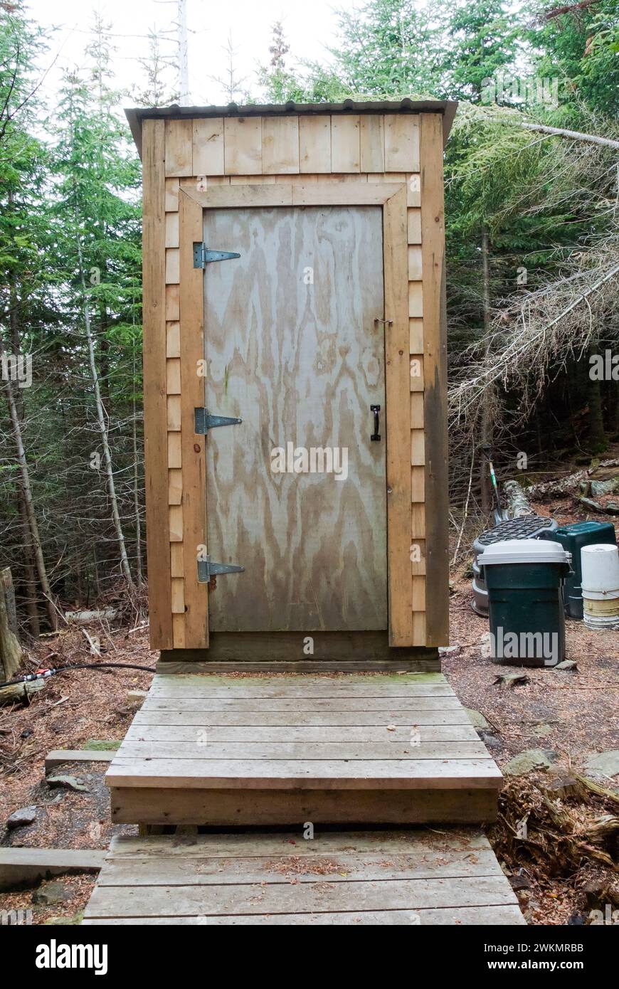 Pictured here in 2006 is the Bio-Sun Composting toilet at the Log Cabin ...