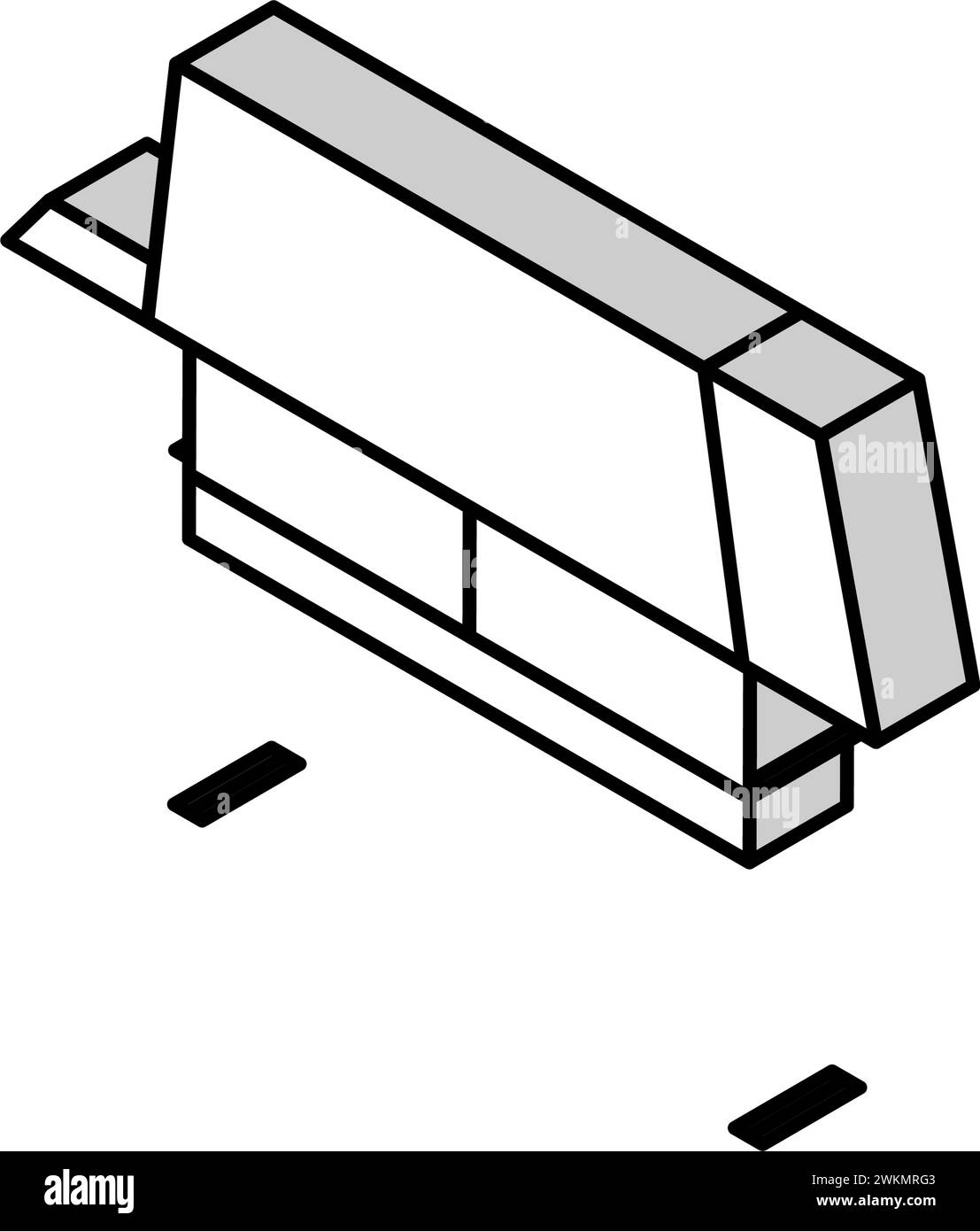 drafting table architectural drafter isometric icon vector illustration ...