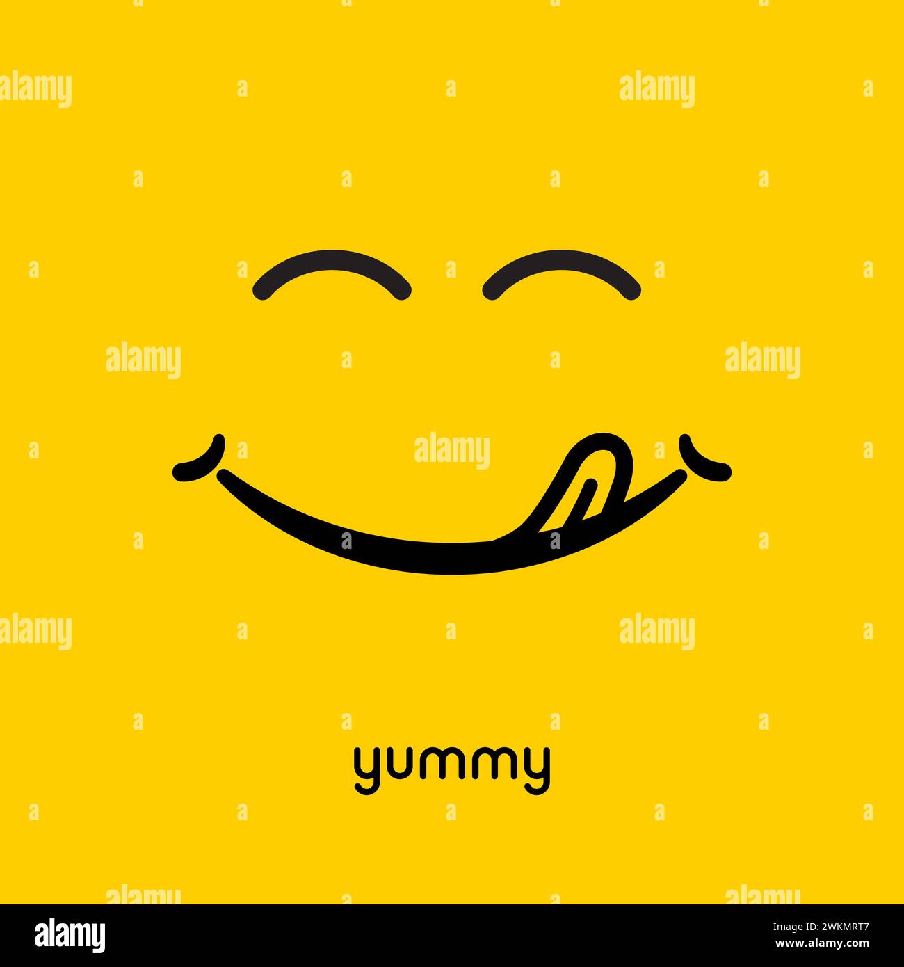 Smiley emoticon hungry hi-res stock photography and images - Alamy