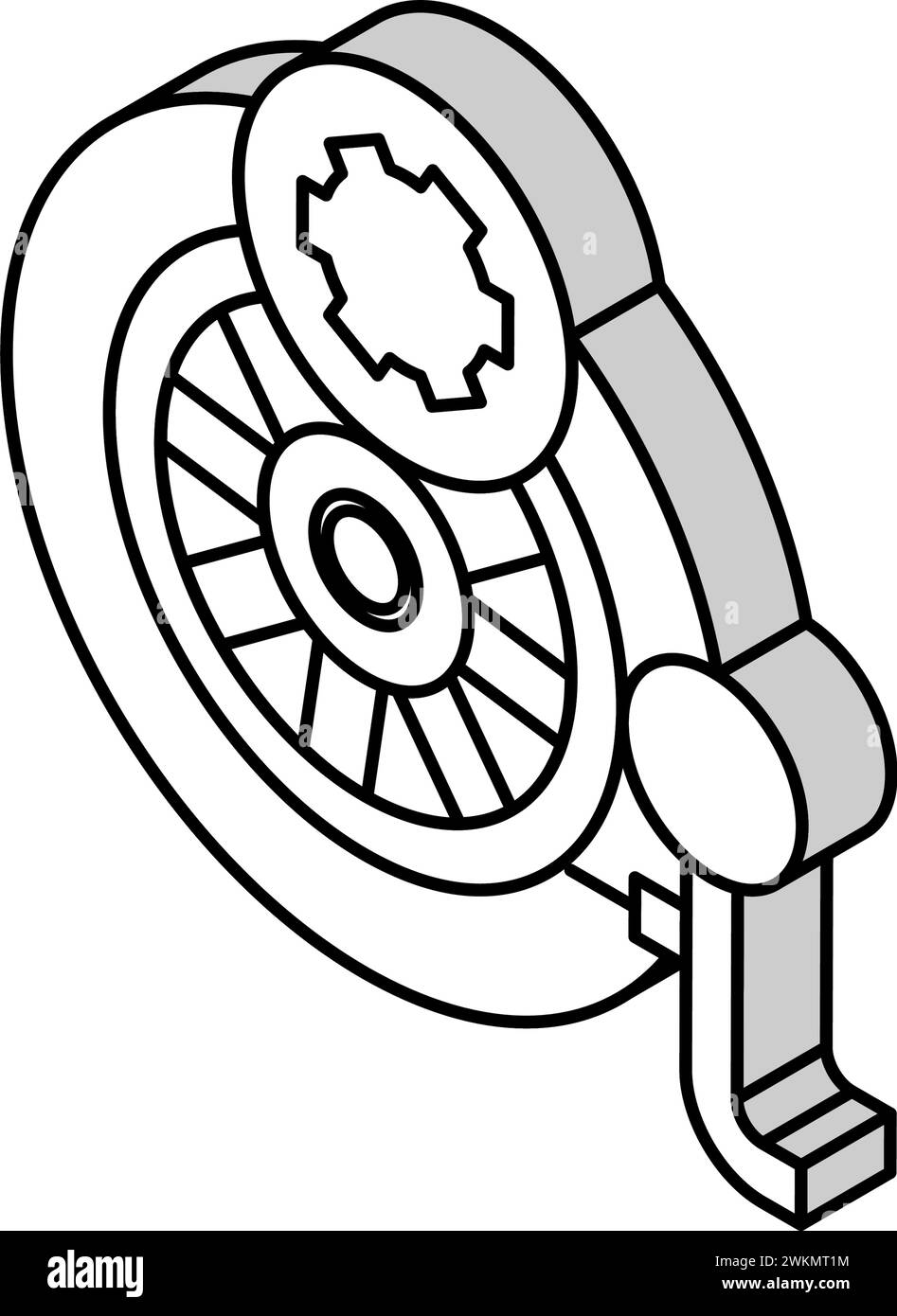 tire maintenance car mechanic isometric icon vector illustration Stock ...