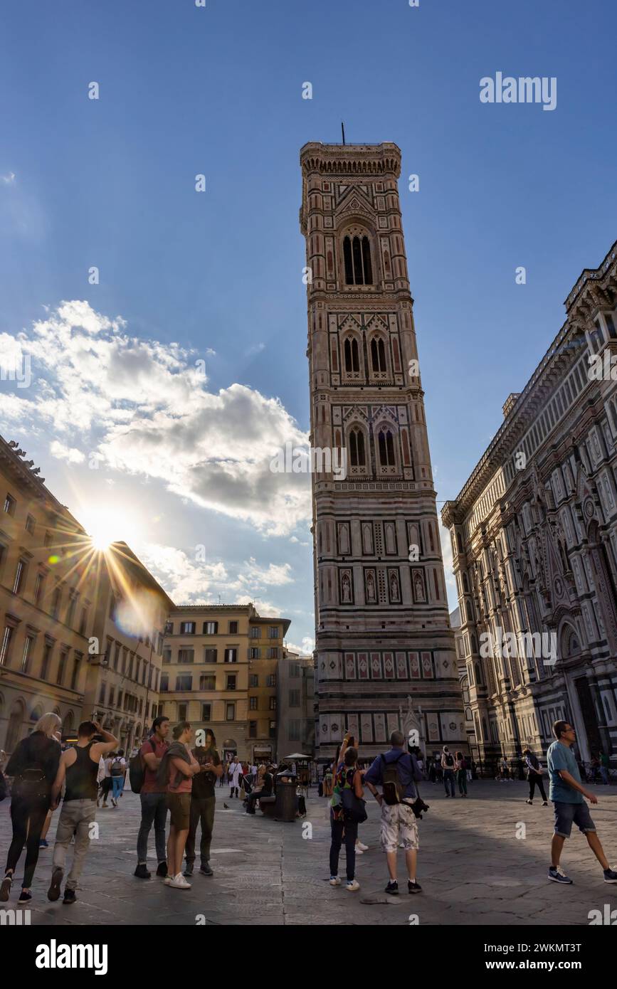 An icon in Florence, Giotto's bell tower is one of the four main ...