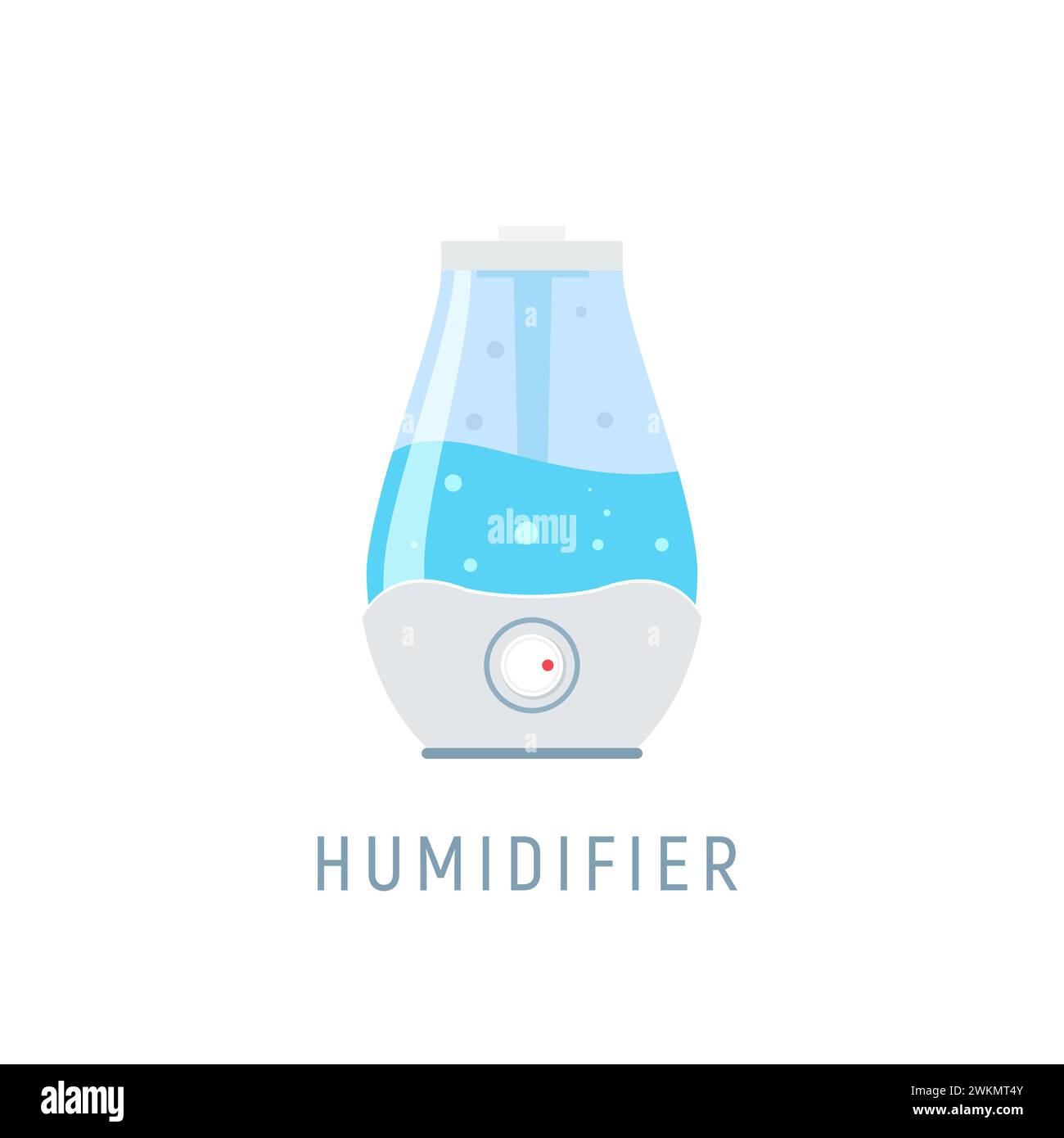 Humidifier air diffuser icon. Purifier microclimate ultrasonic home ...