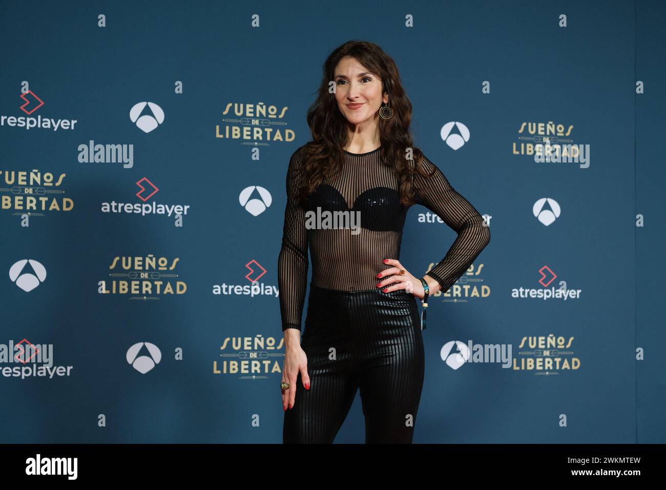 Alicia Lobo attends the premiere of "Sueños De Libertad" at the Palacio de la Prensa cinema on ...