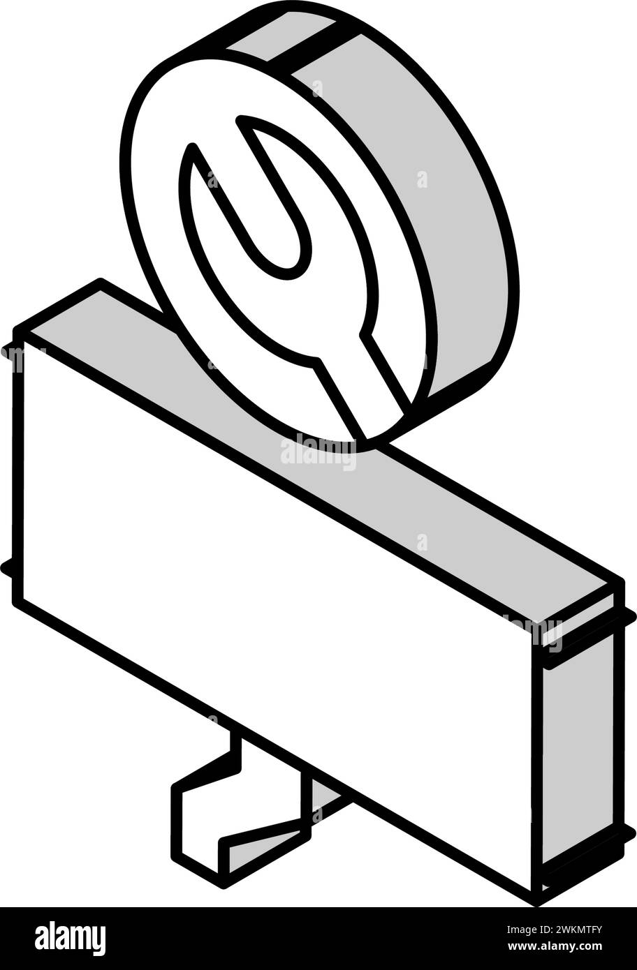 keyboard replacement repair computer isometric icon vector illustration ...