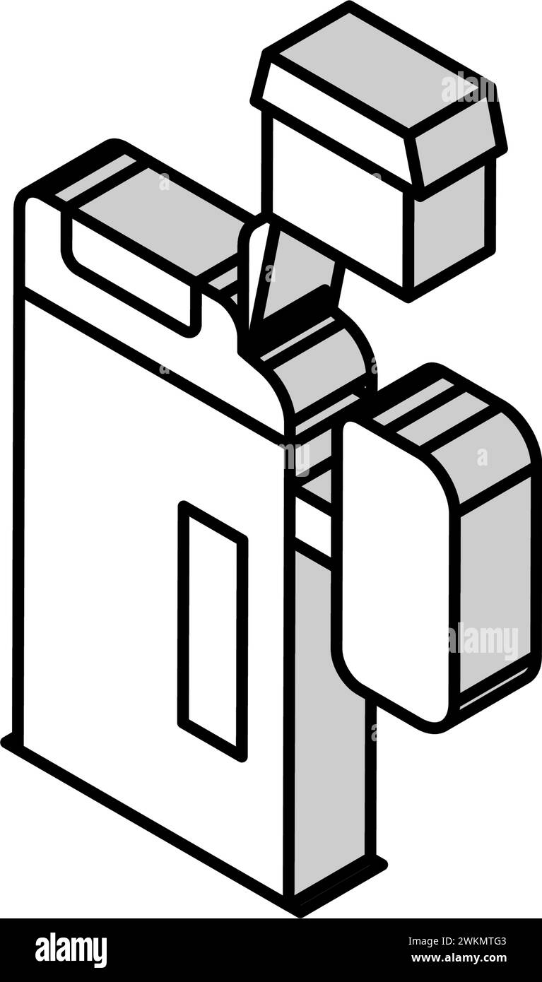 wheel balancing car mechanic isometric icon vector illustration Stock ...