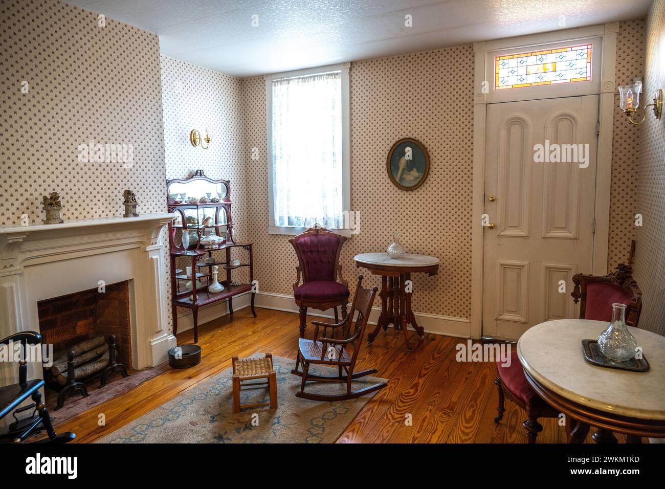 living room in Babe Ruth's family's home in Baltimore at the Baby Ruth ...