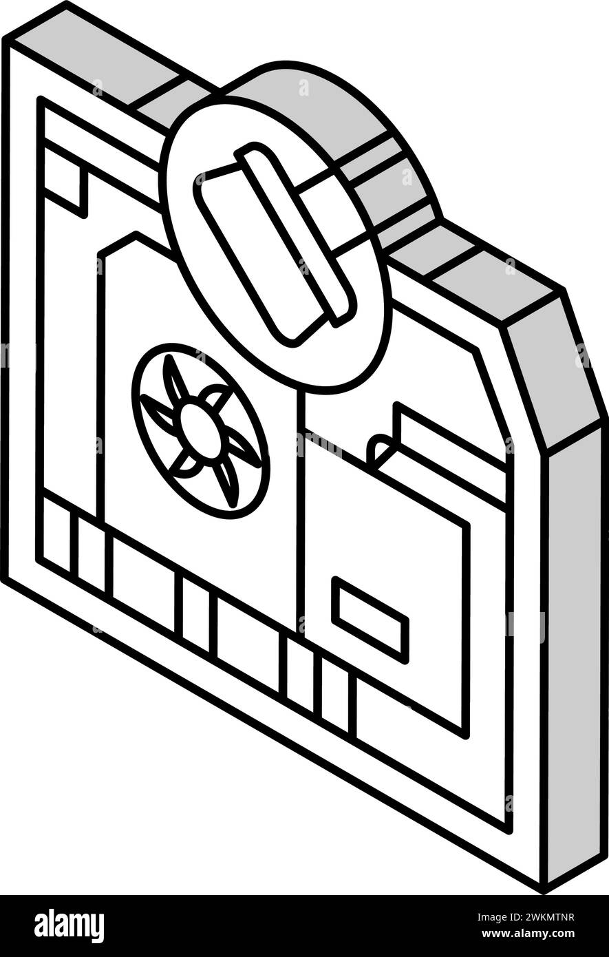 pc cleaning repair computer isometric icon vector illustration Stock ...