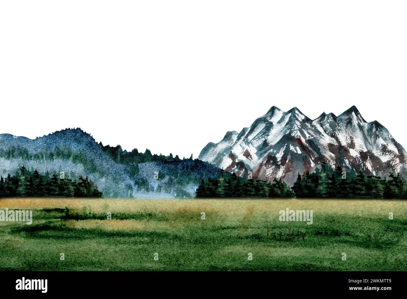 Montagne Clip Art Colorate
