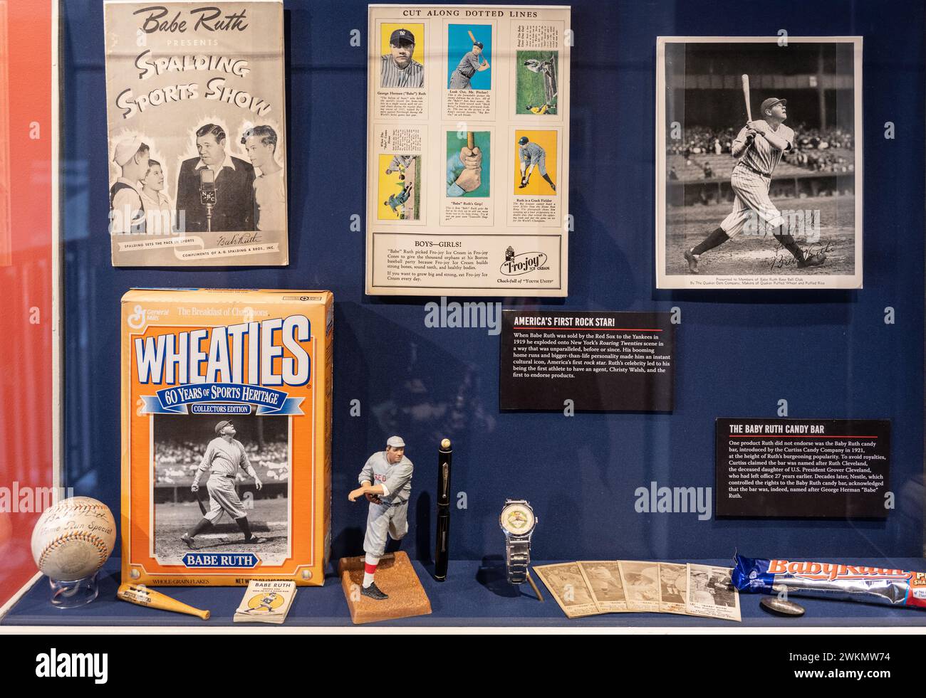 Babe Ruth memorabilia and collectiables Stock Photo - Alamy