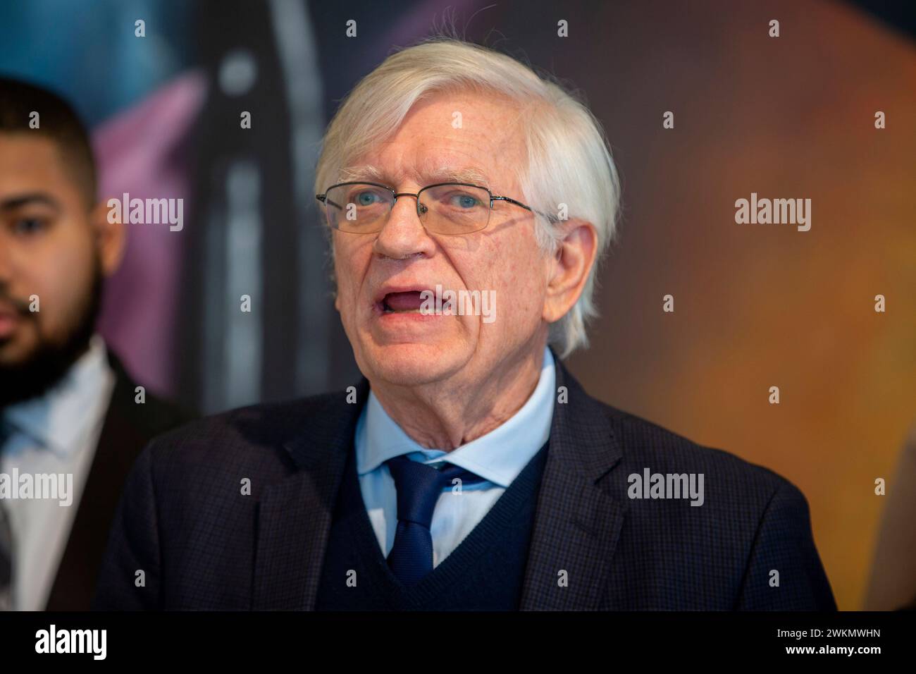 Civil rights attorney Flint Taylor speaks in the Audubon Ballroom, now ...