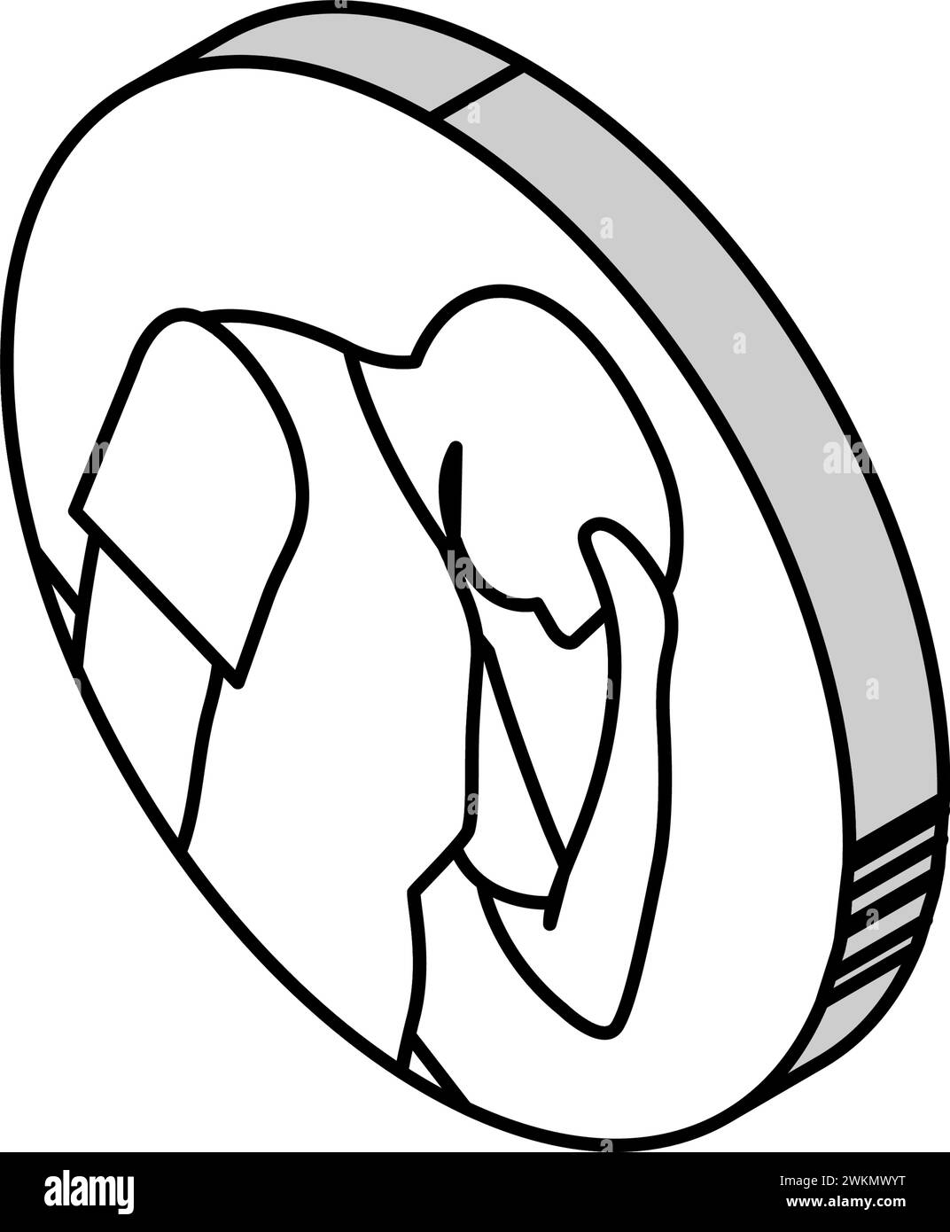 chronic pain disease symptom isometric icon vector illustration Stock ...