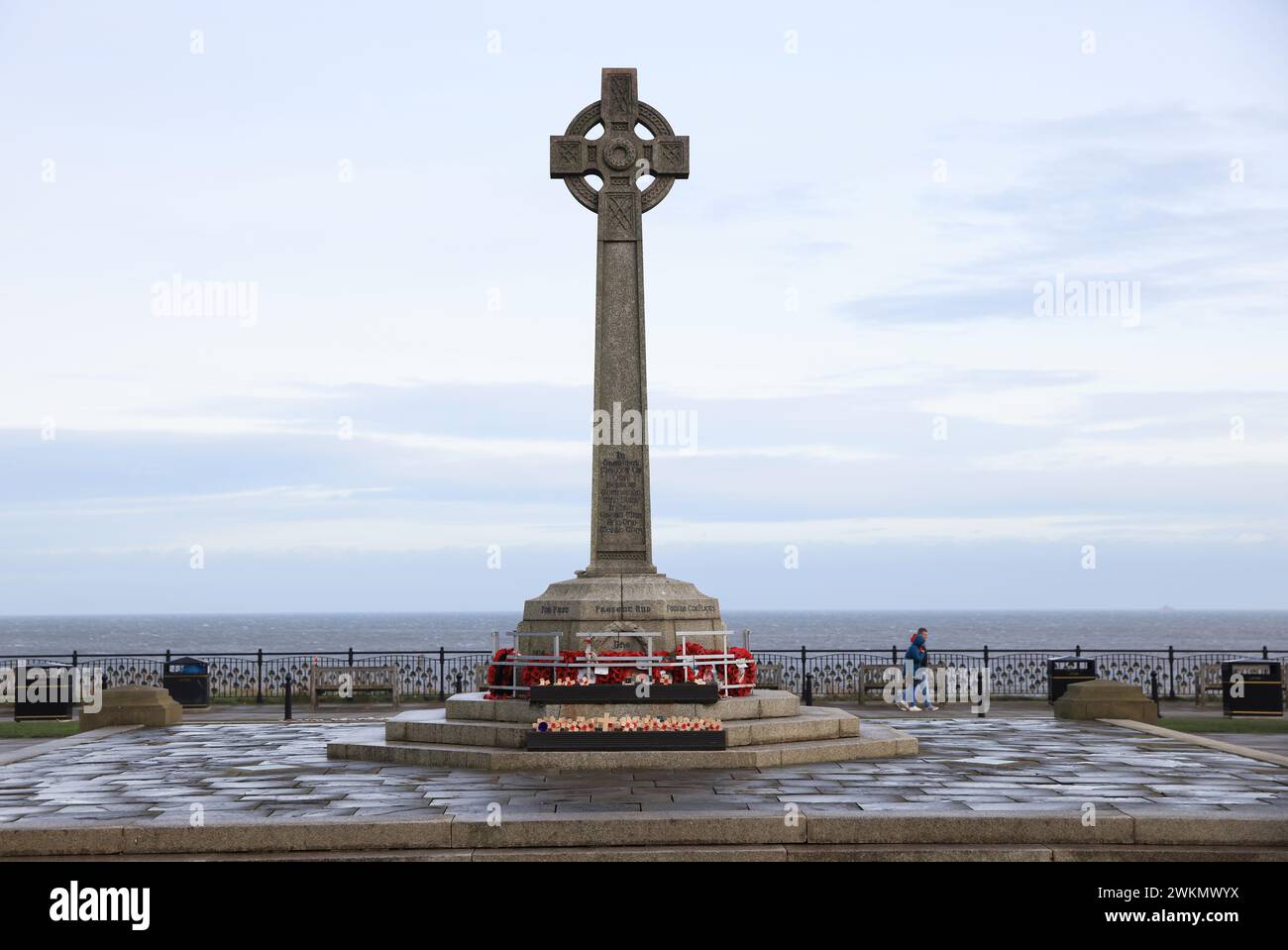 Seaham war memorial, on Terrance Green by the seafront, near Sunderland ...