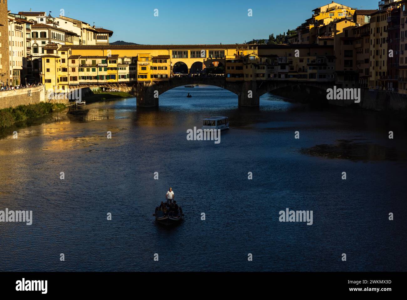 The river Arno flows for 150 miles and is best known for the Ponte ...