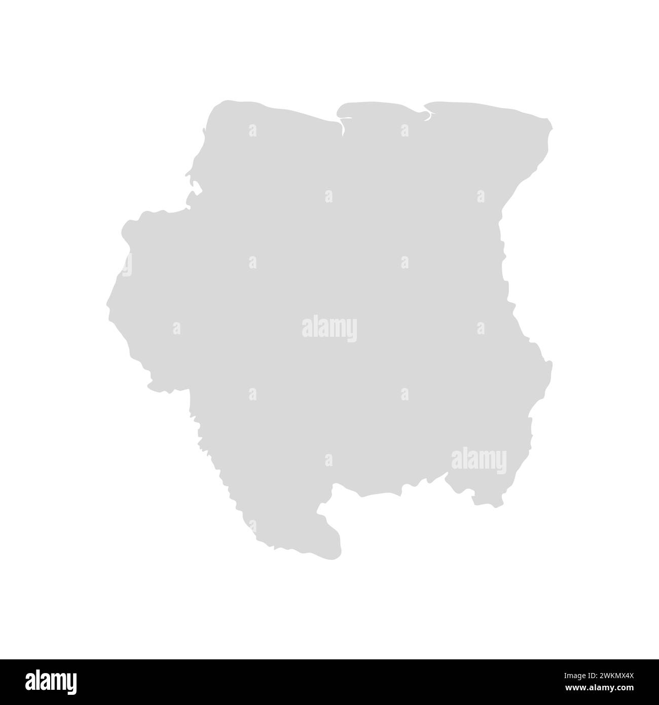 Suriname vector map country illustration travel background Stock Vector ...