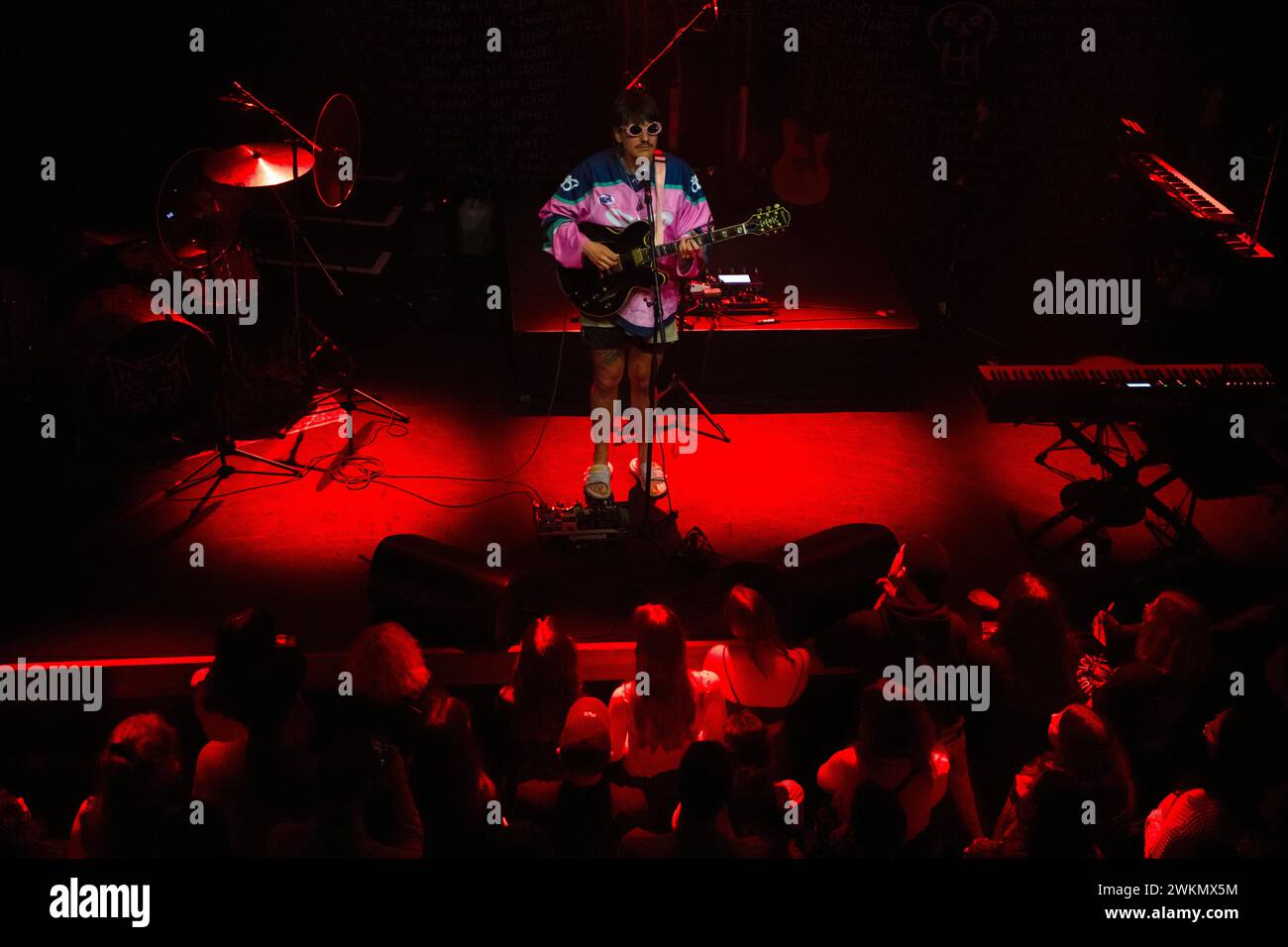 American singer-songwriter Medium Build performing live at the Hole44 ...