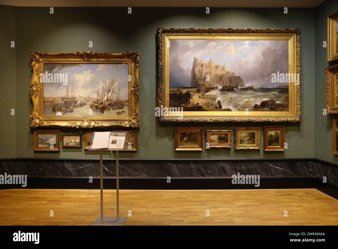 The art gallery in Sunderland Museum, on Tyne & Wear, NE England, UK ...