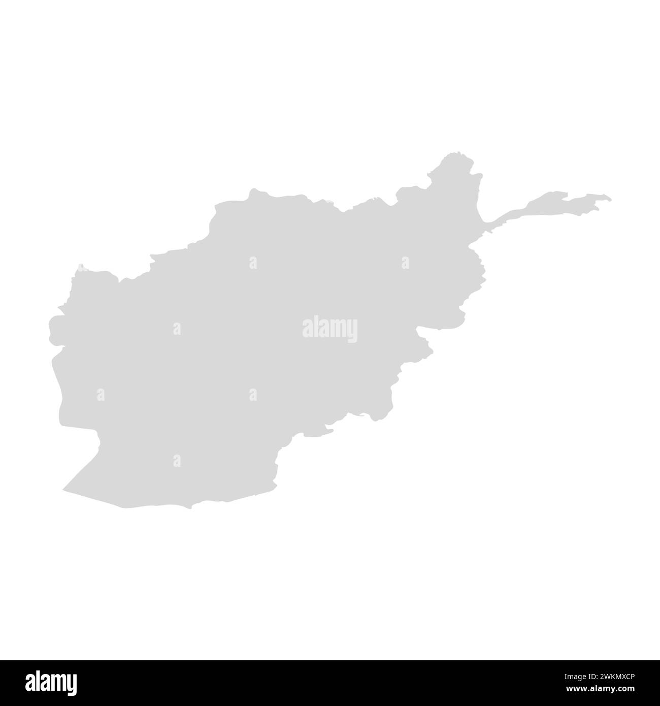 Afghanistan country vector map. Afghan land shape icon Stock Vector ...