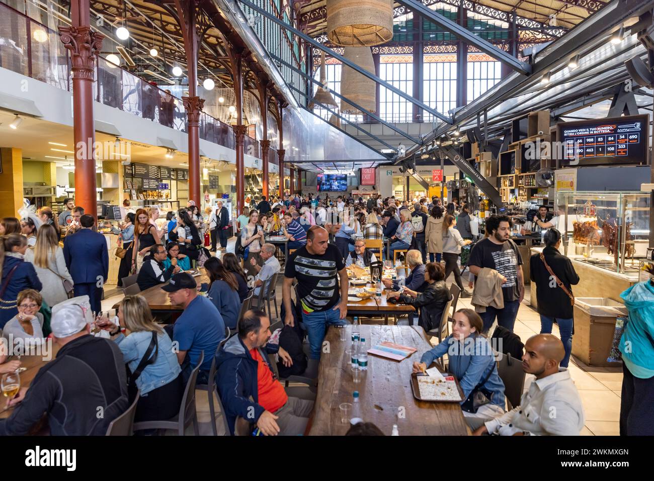 Florence, Italy, has a renowned central market that draws food lovers ...