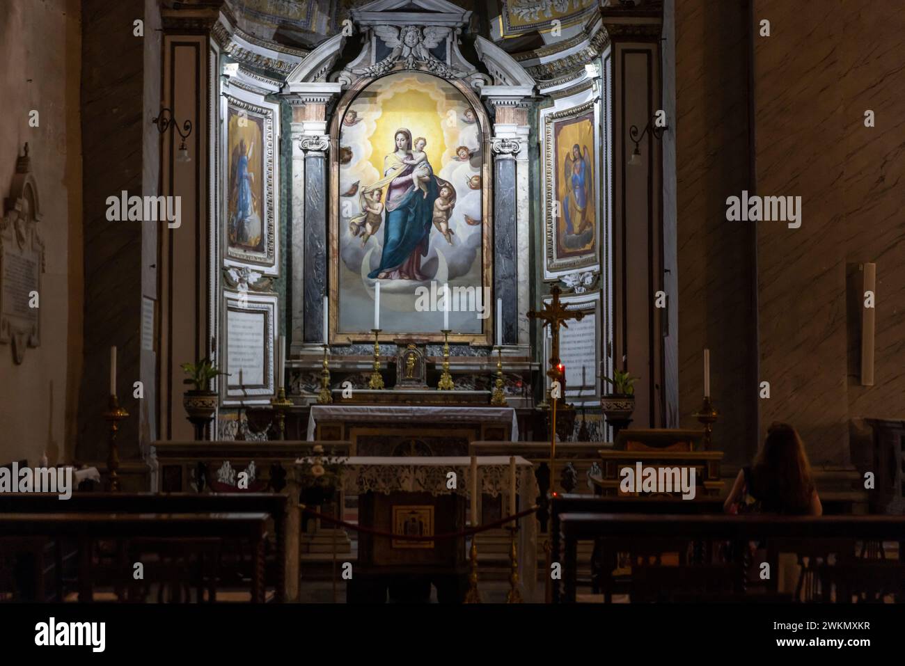 San Pietro in Vincoli, also known as St. Peter in Chains, contains one ...