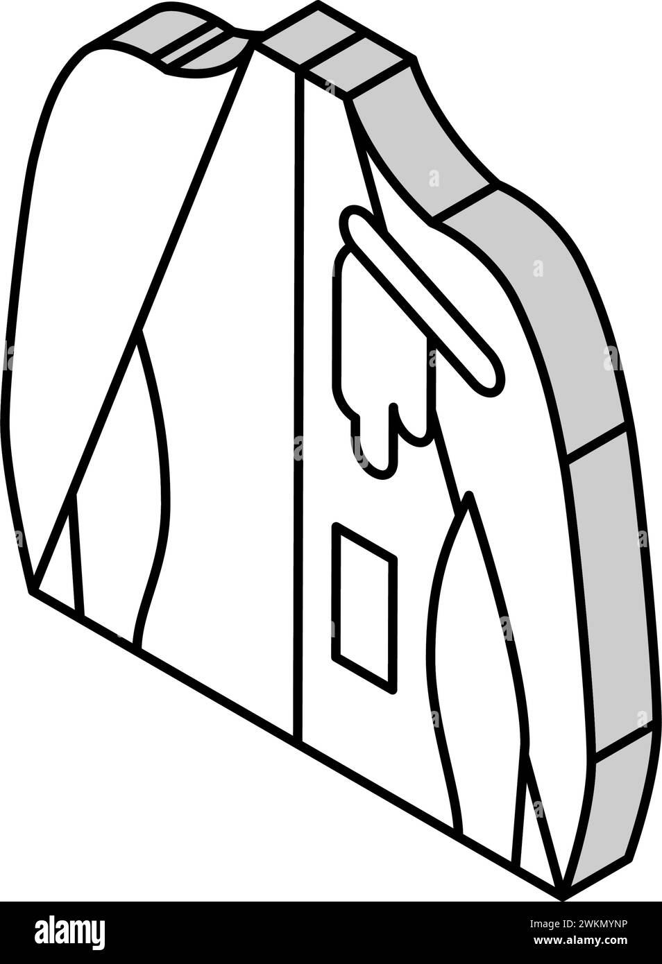 back waxing female isometric icon vector illustration Stock Vector ...