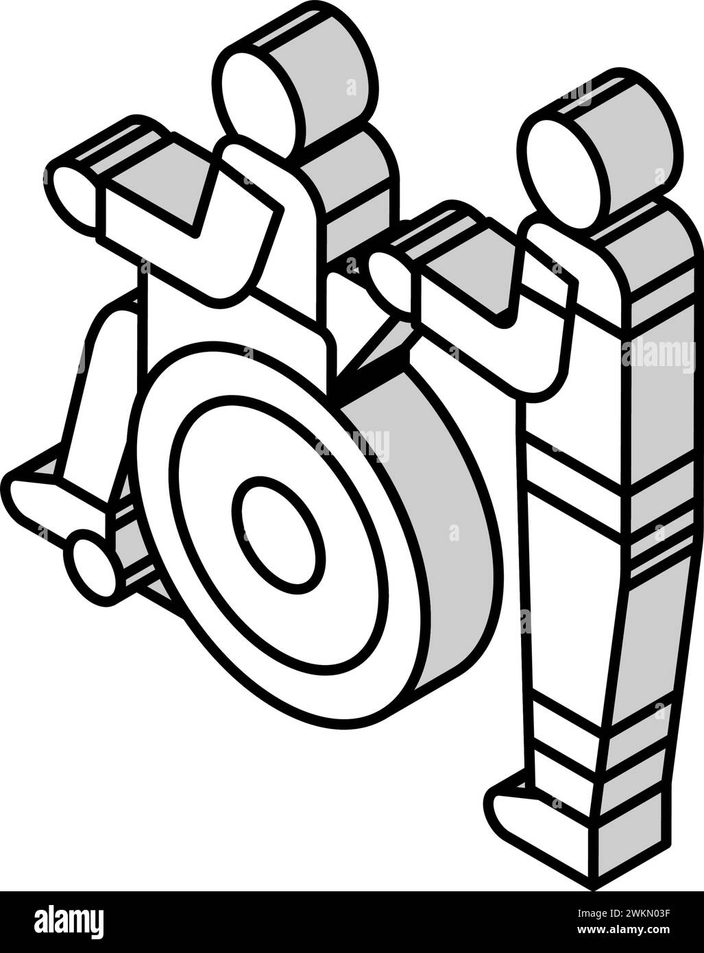 patient transfer ambulance isometric icon vector illustration Stock ...