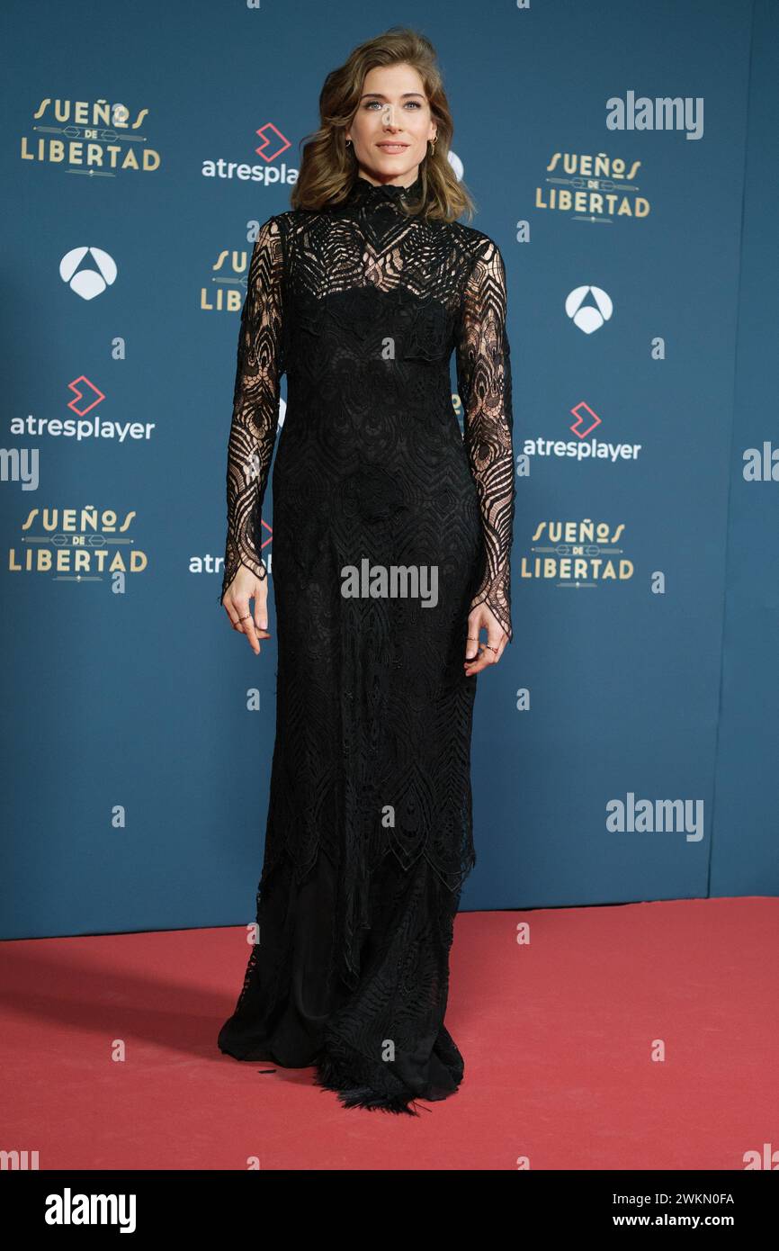Madrid, Spain. 21st Feb, 2024. Marta Belmonte attends the premiere of "Sueños De Libertad" at ...