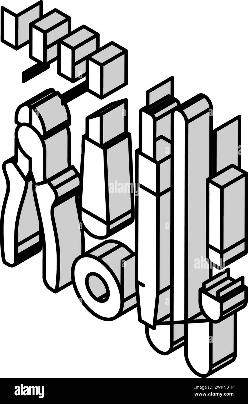 Board tools component technical Black and White Stock Photos & Images ...