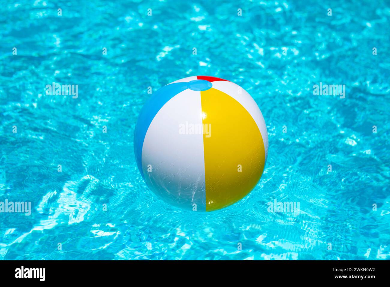 Summer vacation. Beach ball. Summer party. Inflatable beach ball ...