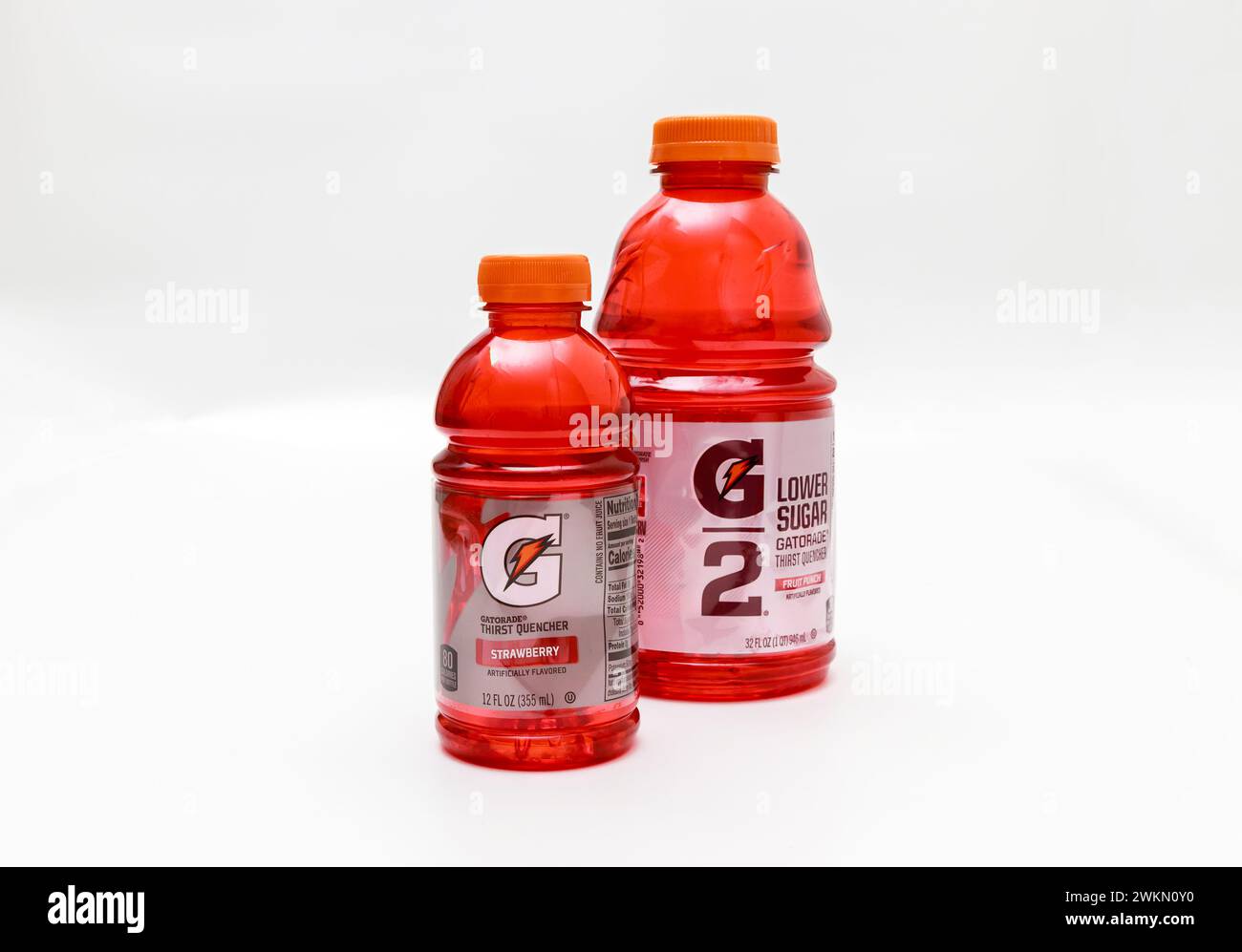 Fruit punch hydrating drink with electrolytes from Gatorade Stock Photo ...