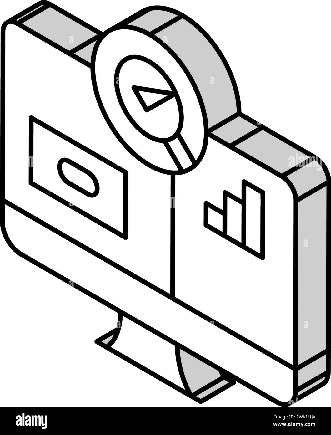sensor calibration electronics isometric icon vector illustration Stock ...