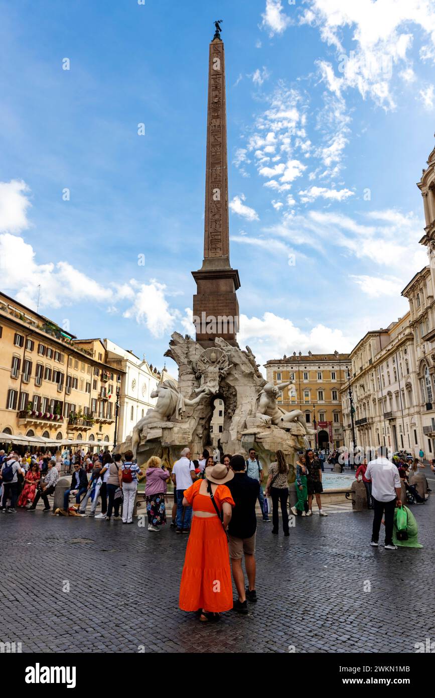 Considered Rome’s most famous square, Piazza Navona draws tourists and ...