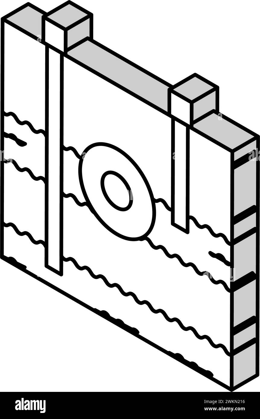 soil permeability hydrogeologist isometric icon vector illustration ...