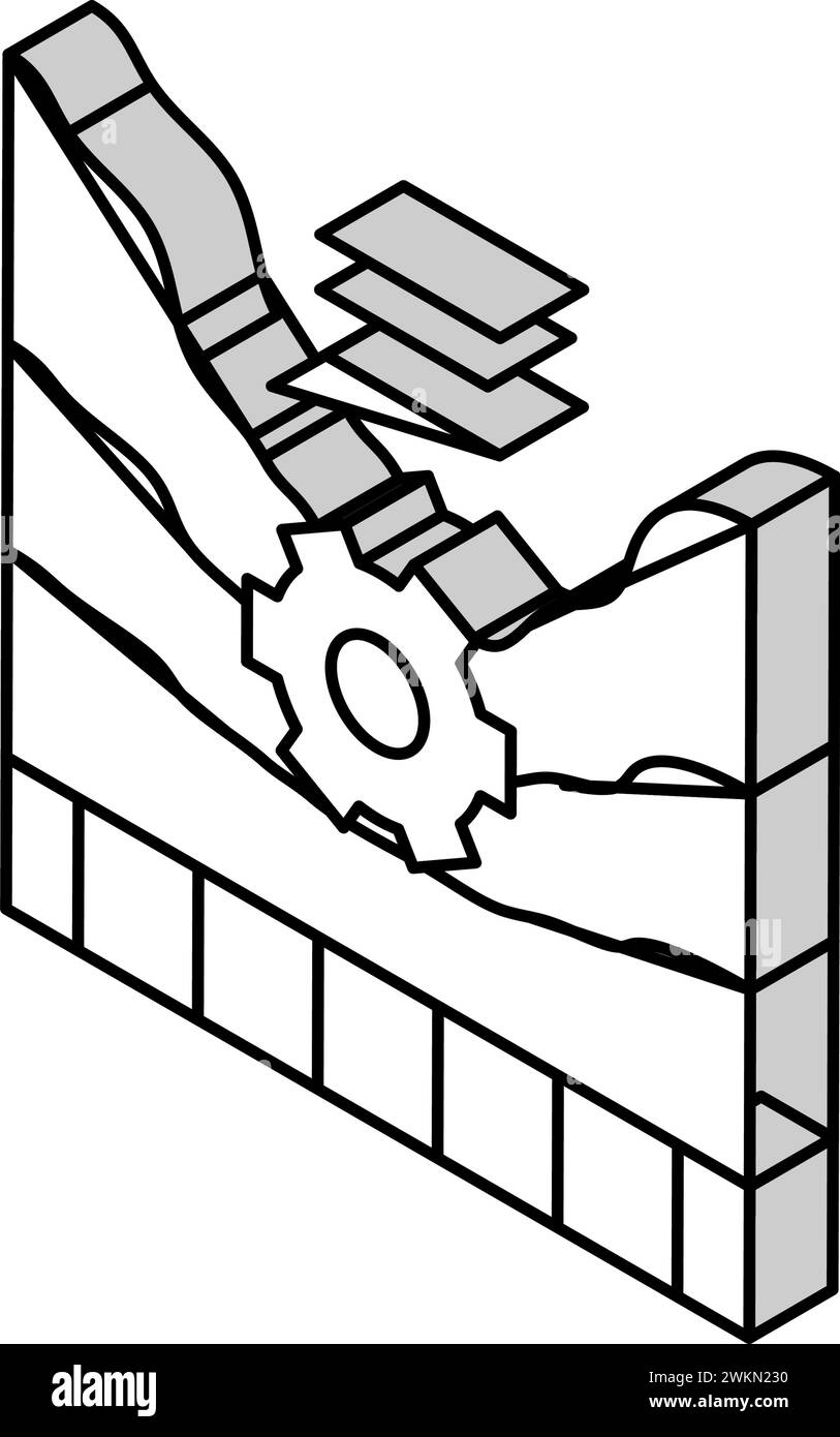 water quality testing hydrogeologist isometric icon vector illustration ...