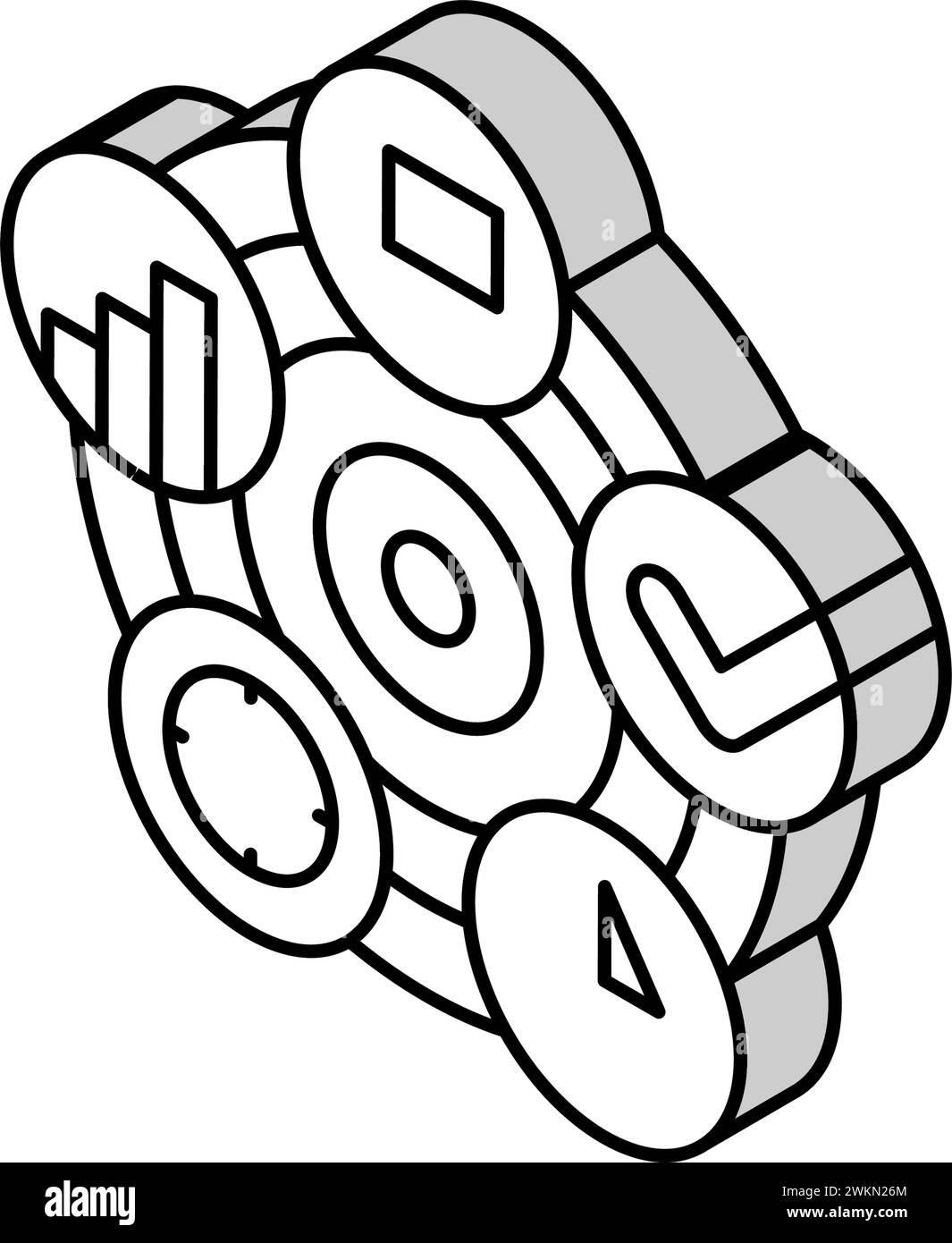 smart goals motivation isometric icon vector illustration Stock Vector ...