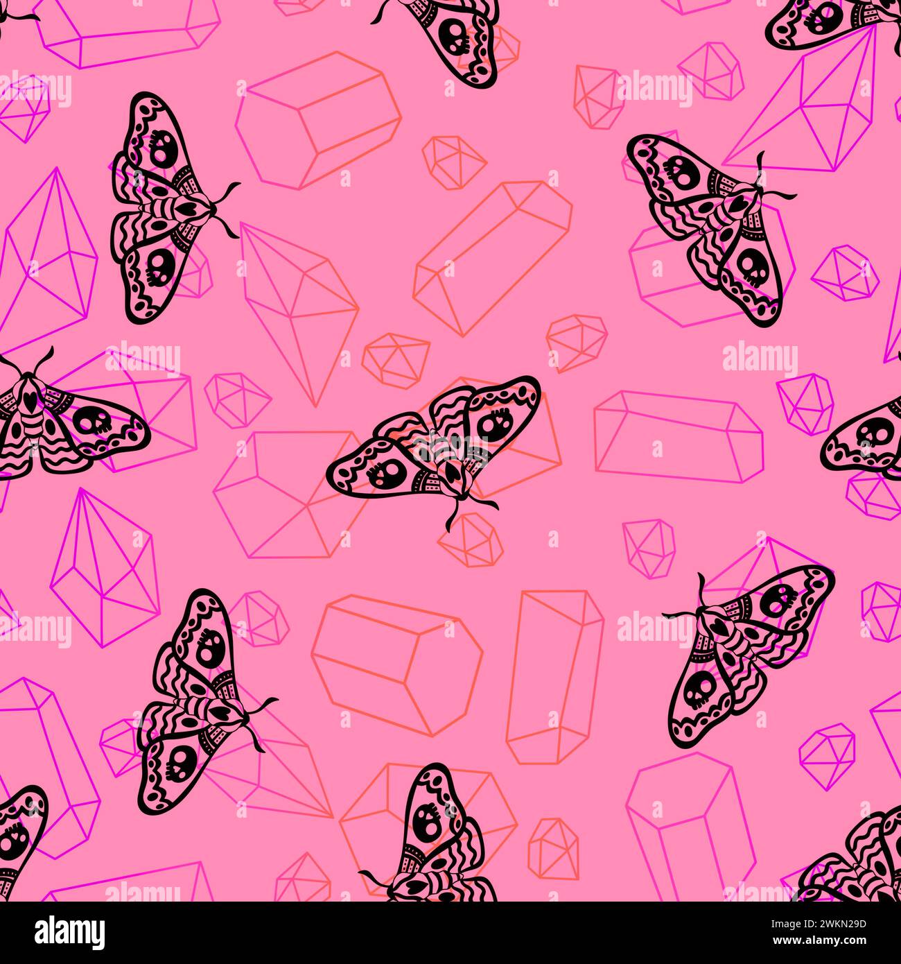 Summer cartoon geometric seamless crystals pattern for fabrics and ...