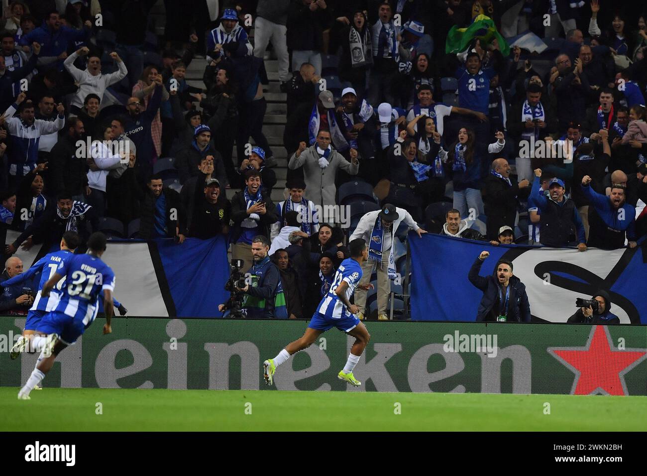 Porto, Portugal. 21st Feb, 2024. Dragao Stadium, Champions League 2023/ ...
