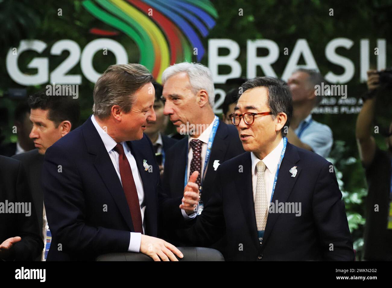 Rio De Janeiro, Brazil. 21st Feb, 2024. David Cameron, Foreign Minister ...