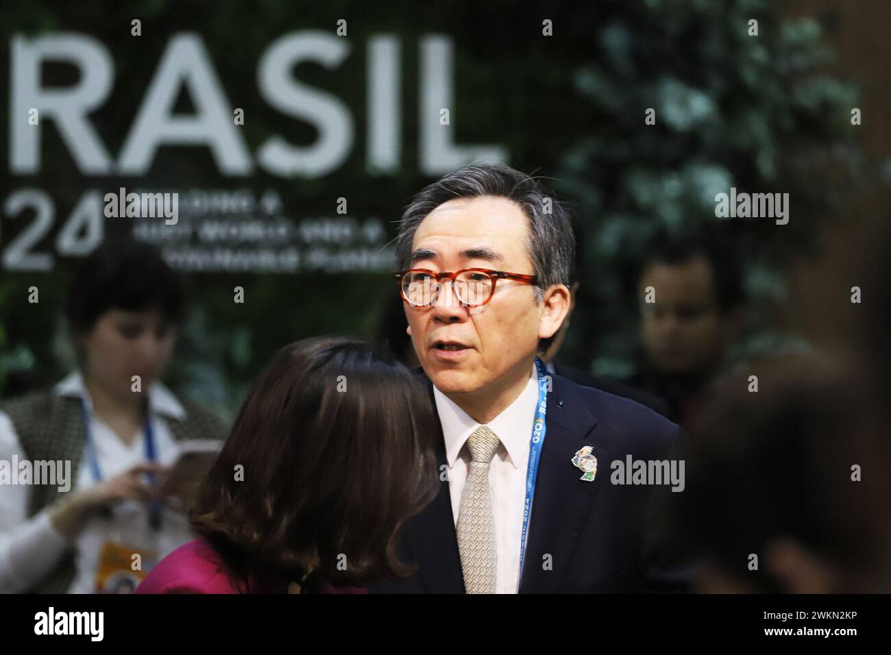 Rio De Janeiro, Brazil. 21st Feb, 2024. Cho Tae-yul, Minister of ...