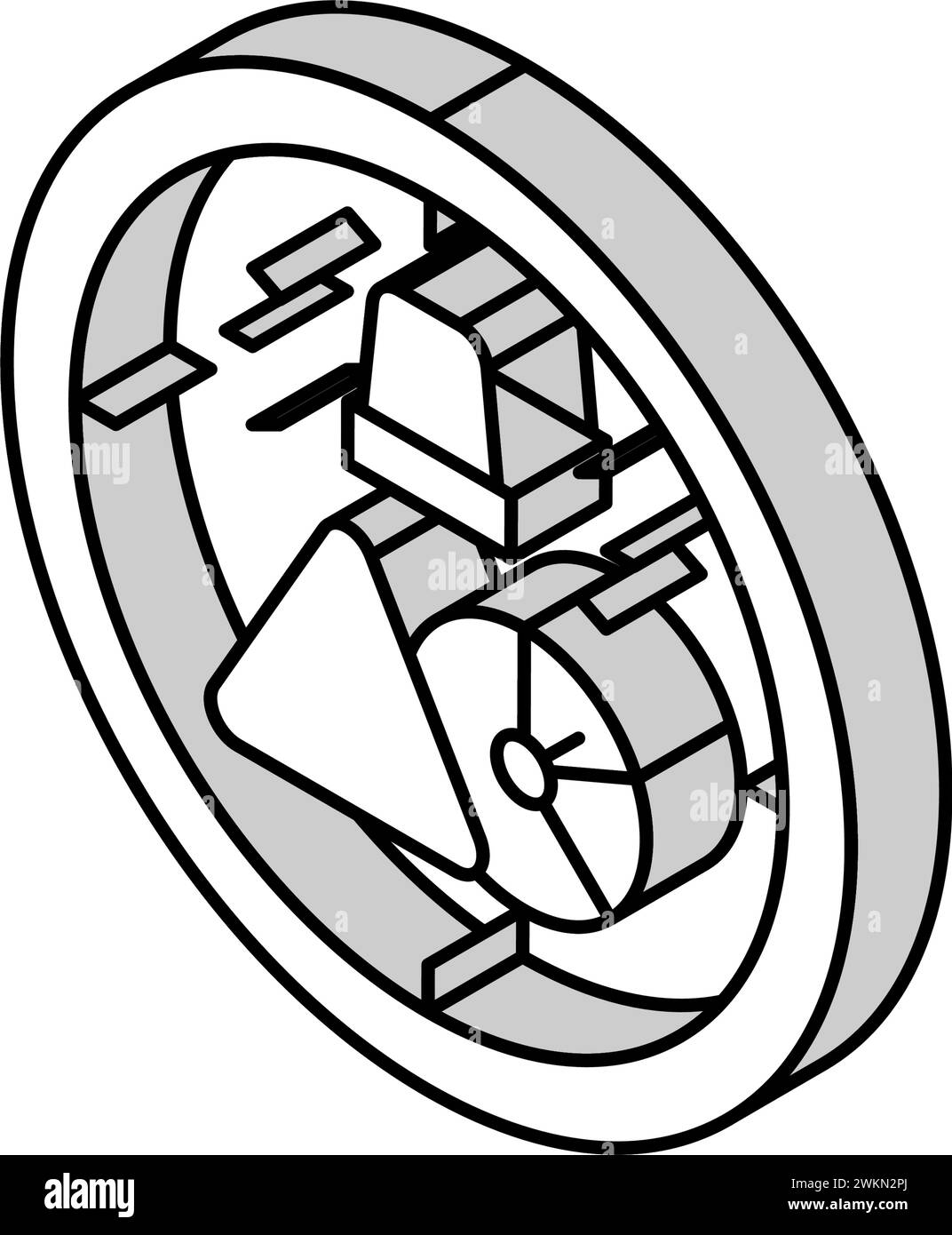 alert risk isometric icon vector illustration Stock Vector Image & Art ...