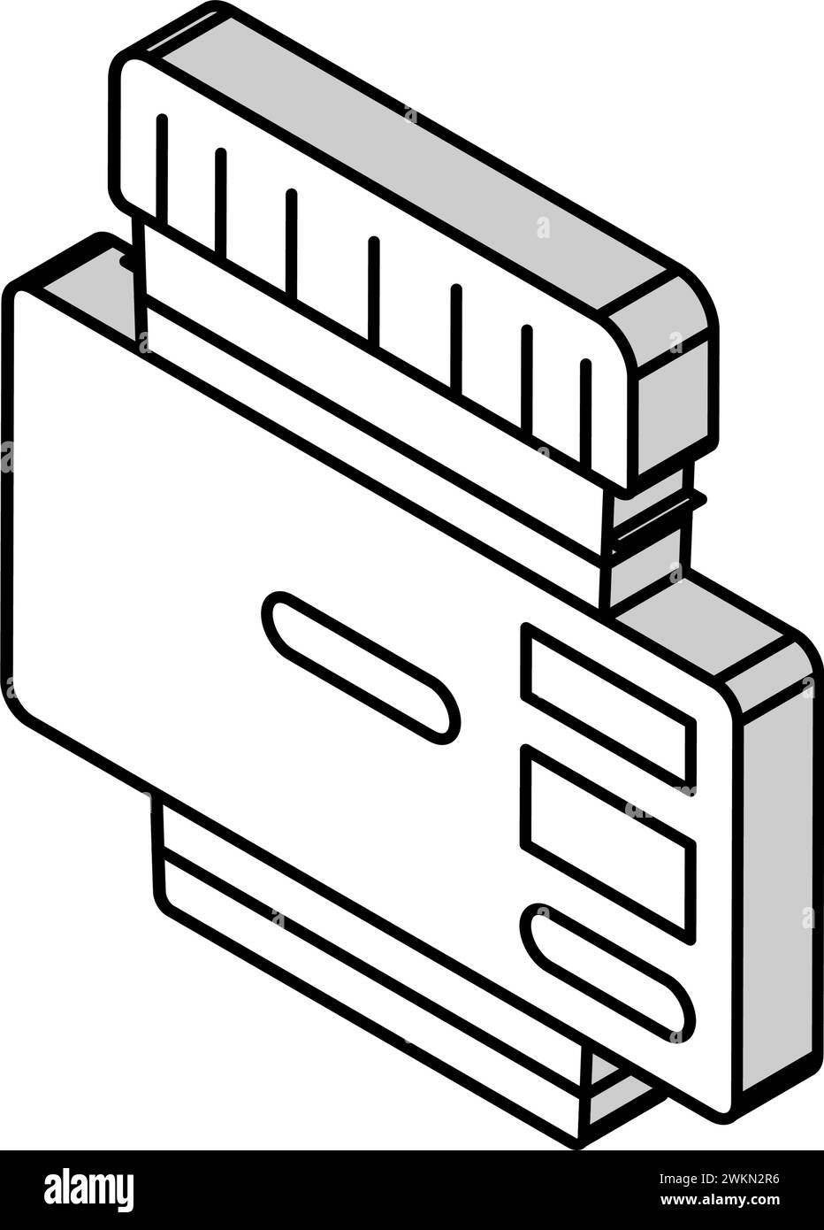 prescription label pharmacist isometric icon vector illustration Stock ...