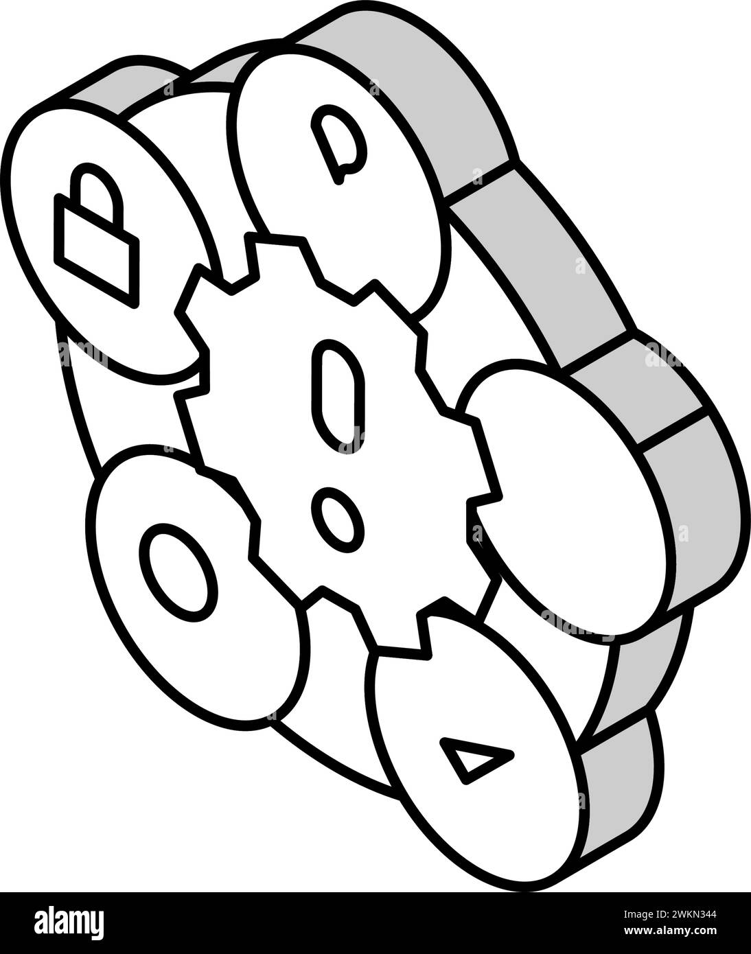 management risk isometric icon vector illustration Stock Vector Image ...